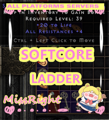 5 All Res +12-20 Life Small Charm🌺Diablo 2 D2R SC LADDER🌺PC-SWITCH-PS ...