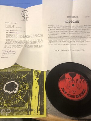 ACID BONES 7" 45 EP Acid Bones DEAD ISSUE Picture Sleeve ALTERNATIVE ...