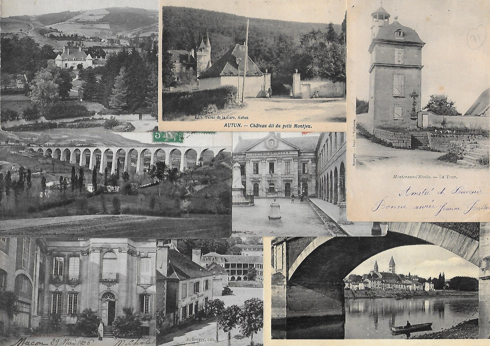 lot de 23 cartes postales anciennes du département 71 15 | eBay