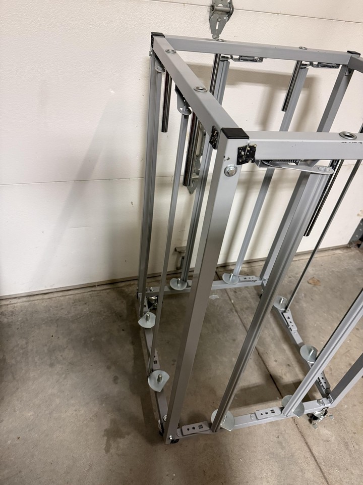 Pacon 0067770 Square Vertical Rack Metal Mobile Storage Cart Gray USA ...