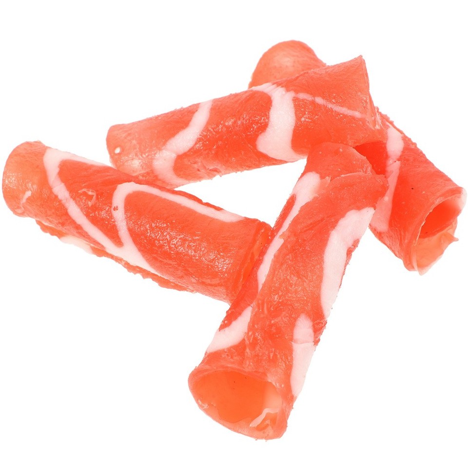 4 Pcs Artificial Meat Food Prop Fake Slices Substitute Simulation Meats ...