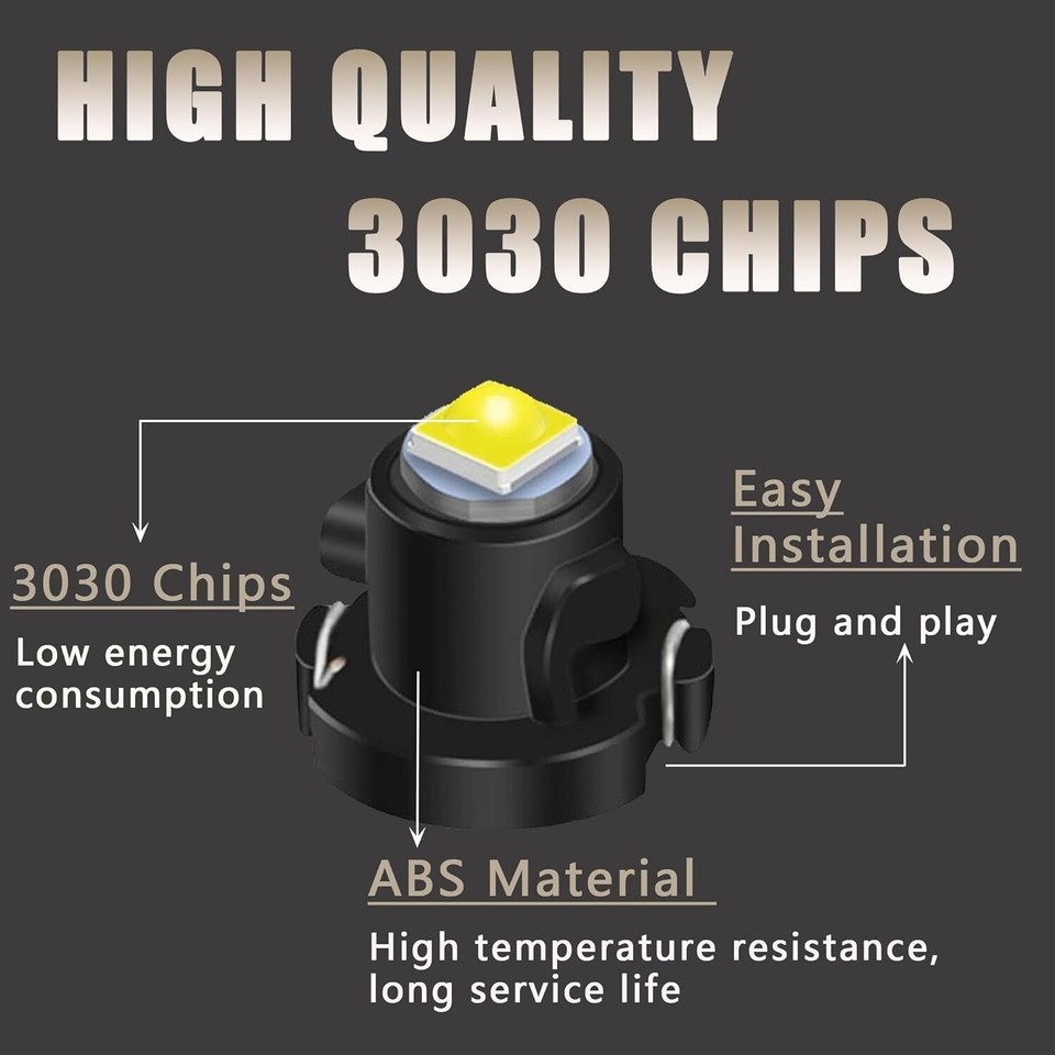 10X Aftermarket 83120-04090 light bulb for Toyota instrument cluster P ...