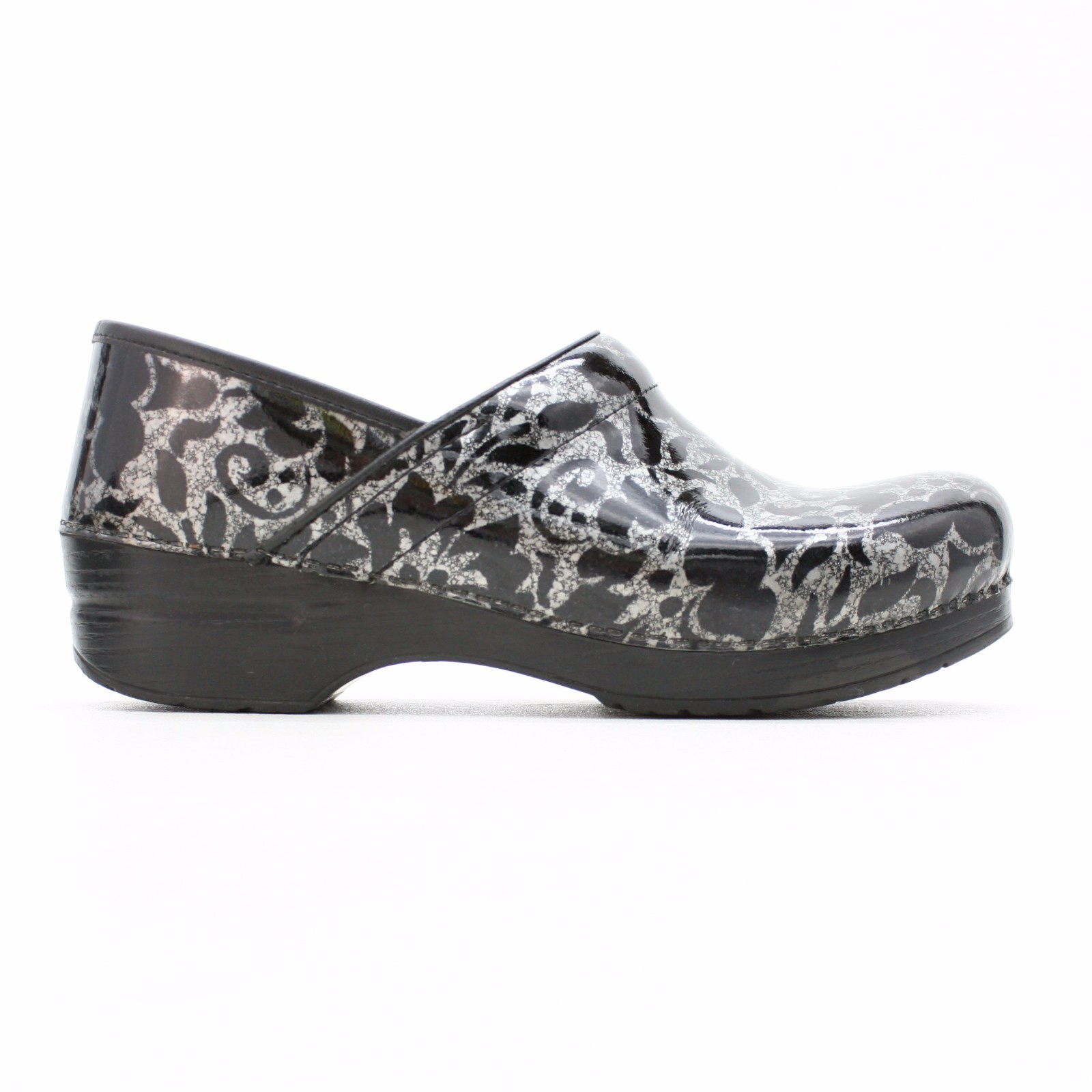 Dansko Size 41 (about 10.5 US) Professional Black & Silver Patent ...