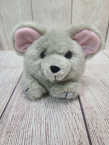 Vintage Puffkins Plush Murphy Mouse Stuffed Animal Gray 5" 1994 Swibco ...
