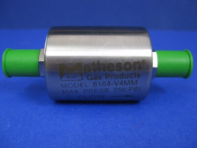 Matheson Inline Gas Filter 6164-V4MM, 1/4" Male VCR, Used | eBay
