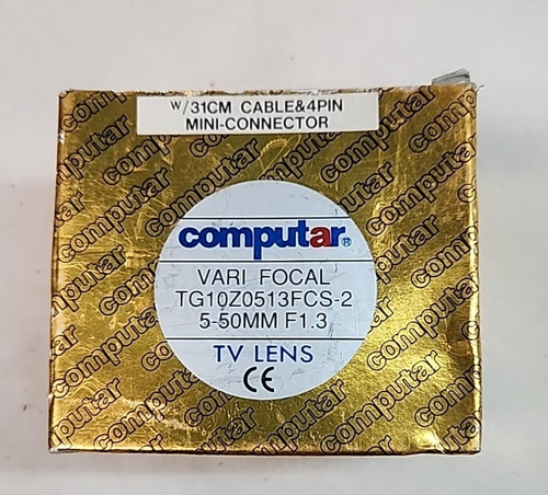 COMPUTAR TG10Z0513FCS-2 VARI FOCAL CCTV LENS 5-50MM F1.3 SECURITY ...