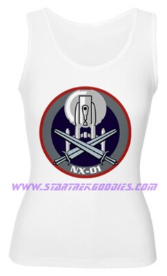 RARE TANK TOP Star Trek: Enterprise MIRROR Universe NX-01 Patch Logo ...