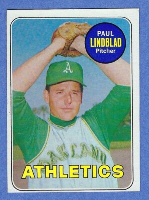 1969 Topps Baseball Paul Lindblad #449 Oakland Athletics EX/ OC | eBay