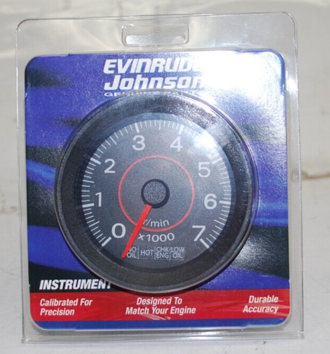 OEM 177107 BRP Evinrude Johnson 3" Tach & System Check Gauge 0177107 ...