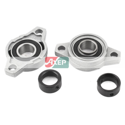 A 2 Set UFL002 FL002 Zinc Alloy 15mm Self-aligning Pillow Block Bearing ...