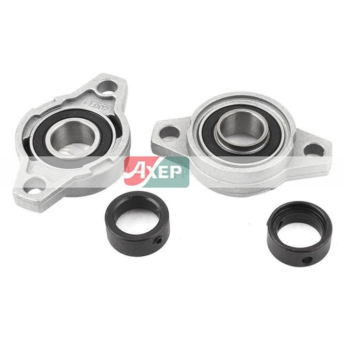 A 2 Set UFL002 FL002 Zinc Alloy 15mm Self-aligning Pillow Block Bearing ...
