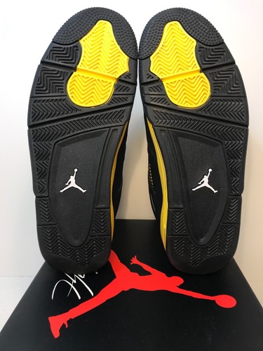 🔥Nike Air Jordan 4 Retro Thunder 2012 Black Yellow 308497 008 (Steelers ...