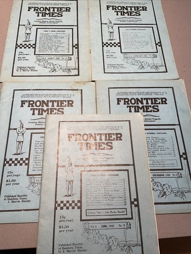 5- 1925 FRONTIER TIMES MONTHLY MAGAZINES “When Camels Ruled TEXAS” | eBay