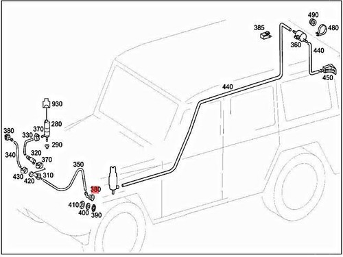 Genuine MERCEDES W463 G-CLASS W463 Cabrio Nozzle 0008600847 | eBay