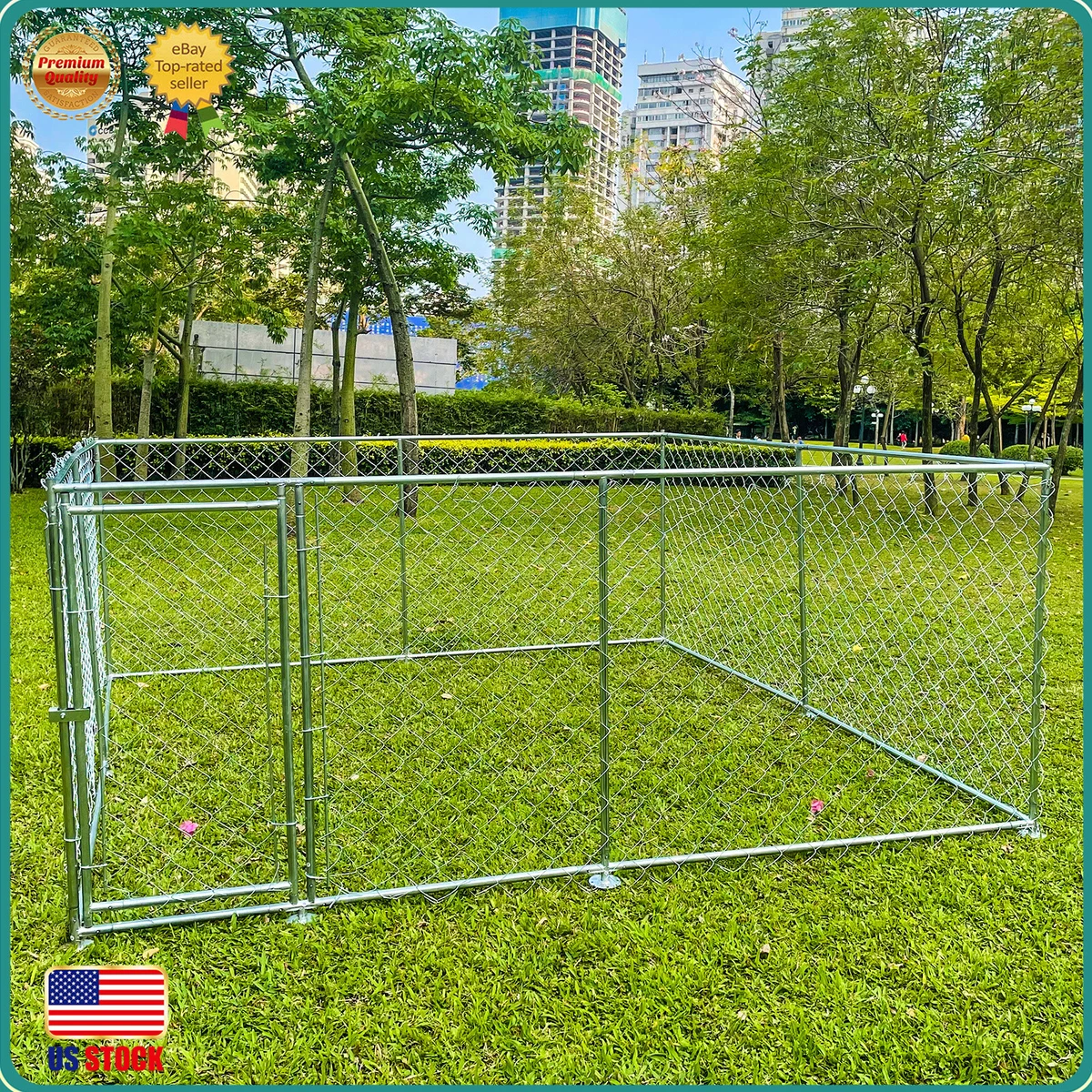 Dog Kennel Galvanized Chain Link 10 FT X 10 FT X FT, 44% OFF
