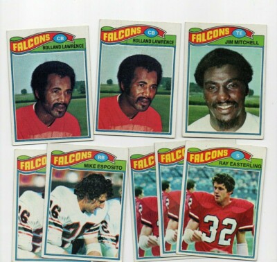 ATLANTA FALCONS MIKE ESPOSITO JIM MITCHELL 1977 TOPPS 8X VINTAGE VG-EX ...