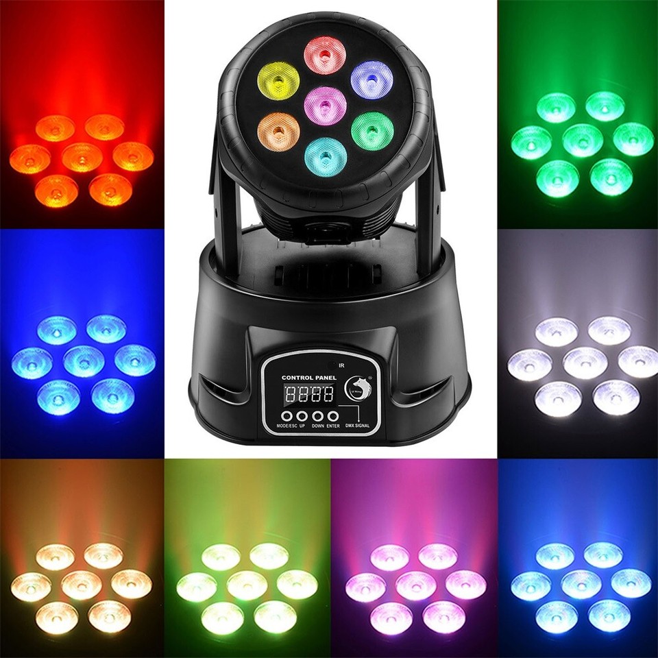 105W RGBW Moving Head Stage Lighting LED DJ Party Light DMX Beam Disco ...