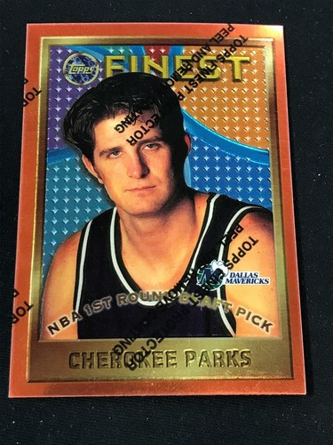 1995-96 Topps Finest CHEROKEE PARKS #122 Orange Dallas Mavericks @QW03 ...
