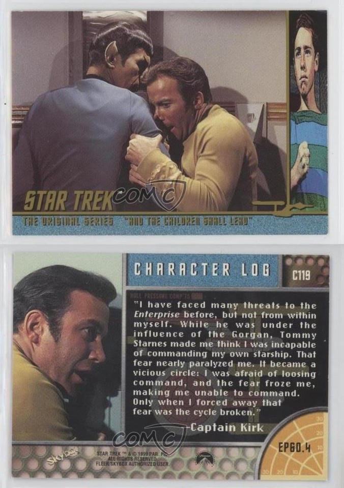 1999 Skybox Star Trek: The Original Series Season 3 Character Log #C119 ...