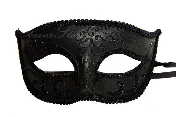 Charming Men's Black Masquerade Ball Mask - Minimal & Classic Mask | eBay