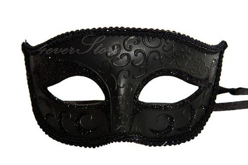 Charming Men's Black Masquerade Ball Mask - Minimal & Classic Mask | eBay