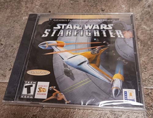 2002 Vintage Star Wars Starfighter CD-ROM PC Computer Game Sealed Brand ...