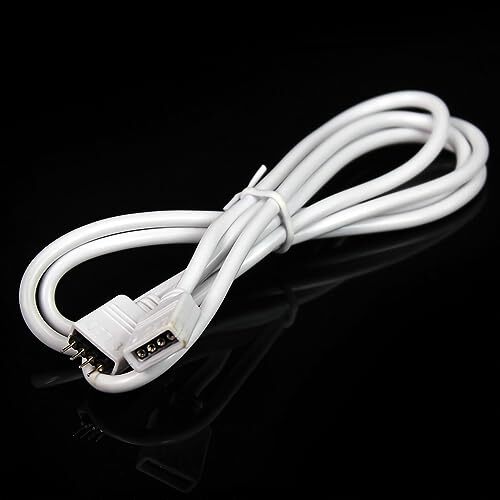 2 Pack 1m 3.28ft 4 Conductors Solderless Rgb Jumper Electric Cable Wire ...