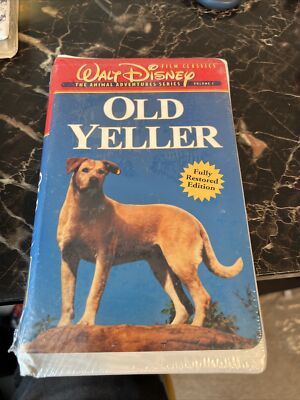 Old Yeller (VHS, 1998, Clam Shell) Brand New Factory Sealed Walt Disney ...