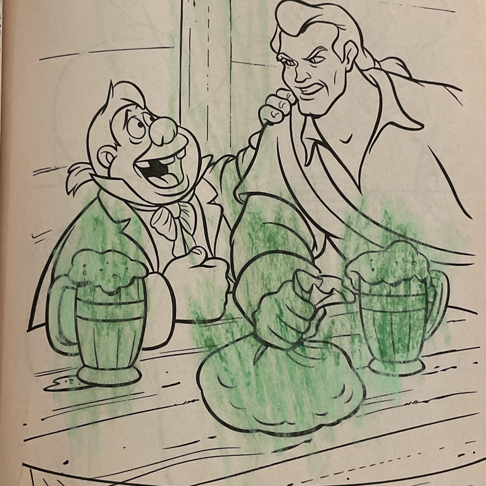 Beauty And The Beast Coloring Pages Gaston