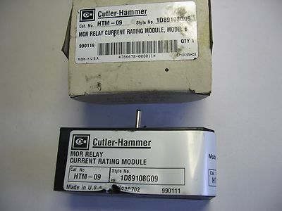 Cutler-Hammer HTM-09 MOR Relay Current Rating Module Model B | eBay