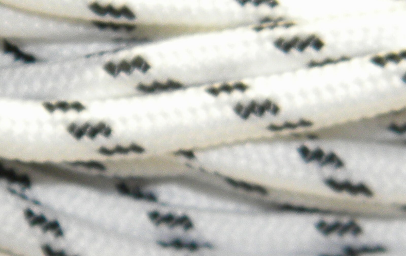 1 pair Snow White w/ Black Heavy 7/32 thick shoelaces made with Kevlar ...