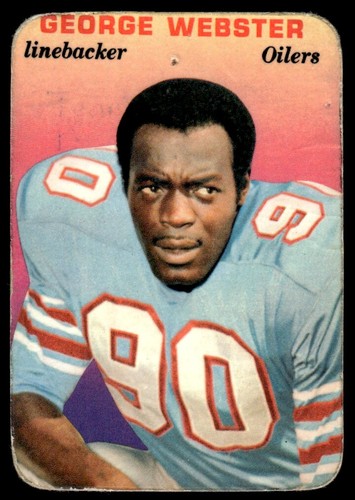 1970 TOPPS GLOSSY GEORGE WEBSTER 3 HOUSTON OILERS #26 WRINKLES | eBay