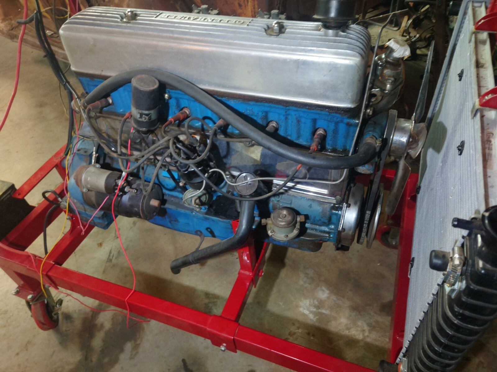 1954 Corvette 3835911 Used running 235 Tri-power Engine Assembly Date L ...