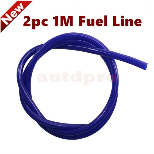 2psc 1M Blue Petrol Oil Fuel Line Pipe Hose 4.7mm Diameter Motorized ...