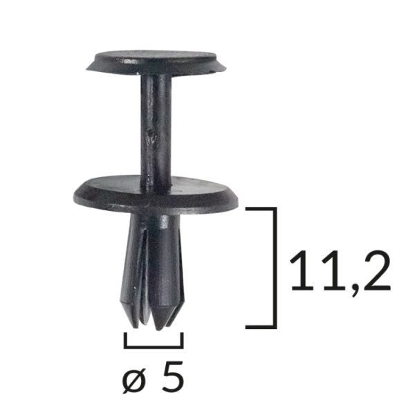 Fits ROMIX ROM A82009 Upholstery pin ROM A82009 Seal clamp (quantit ⭐UK ...