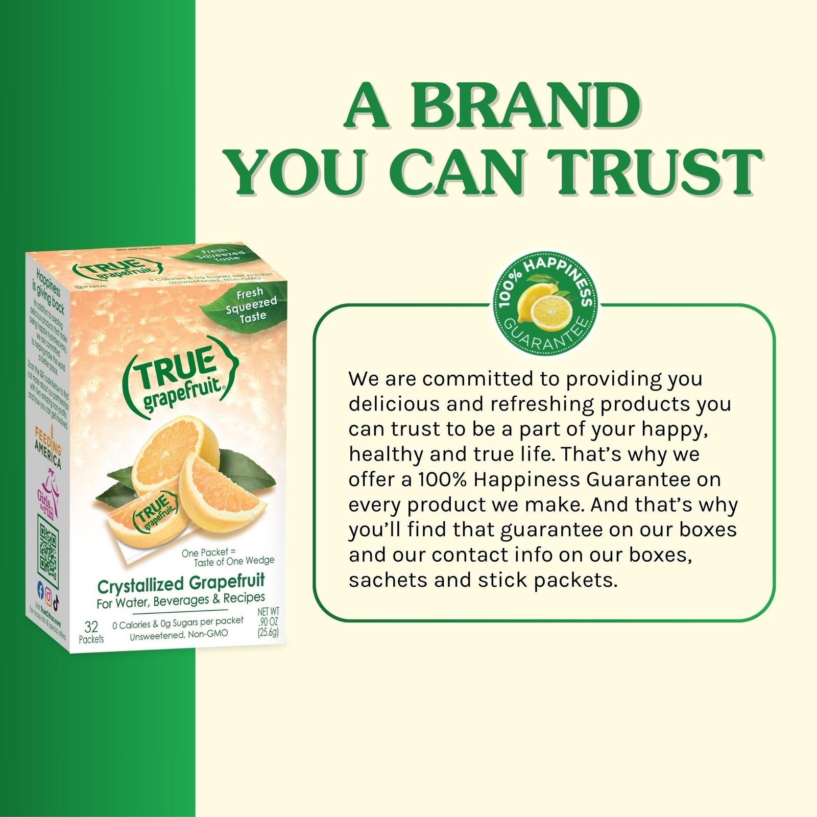 TRUE GRAPEFRUIT Water Enhancer (32 Packets) | Zero Calorie Unsweetened ...