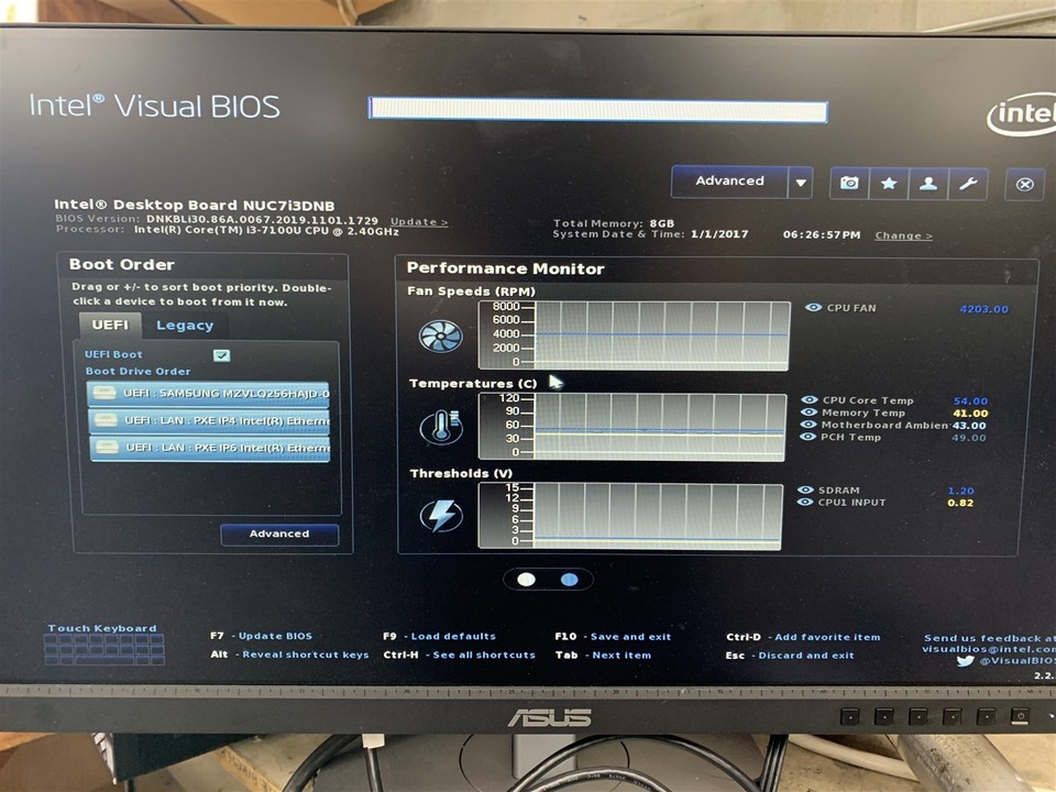 Intel NUC BLKNUC7i3DNH1E Mini PC i3-7100U 2.40GHz 8GB RAM 256GB SSD | eBay