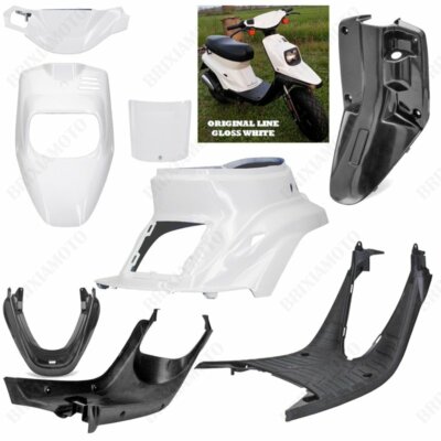 KIT CARENA CARENE ORIGINAL LINE MBK BOOSTER SPIRIT 50 2T 91>03 BIANCO ...