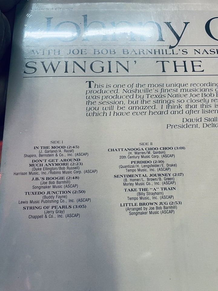 JOHNNY GIMBLE w/ JOE BOB BARNHILL - SWINGIN' THE STANDARDS - SEALED ...