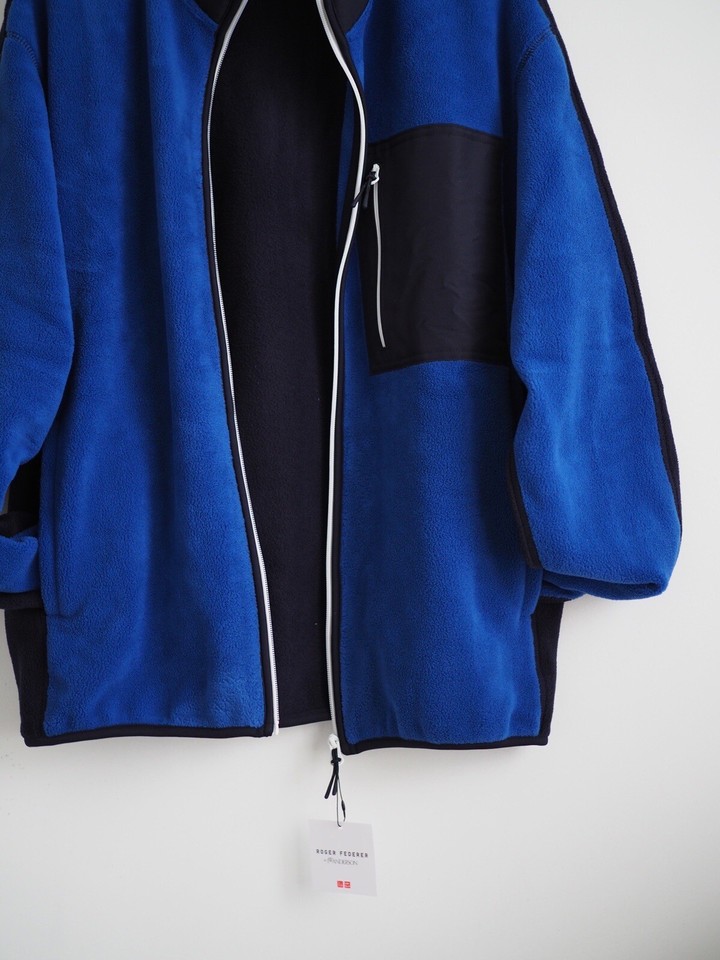 Roger Federer Fleece Full Zip JW Anderson Uniqlo Sweater Jacket Large ...