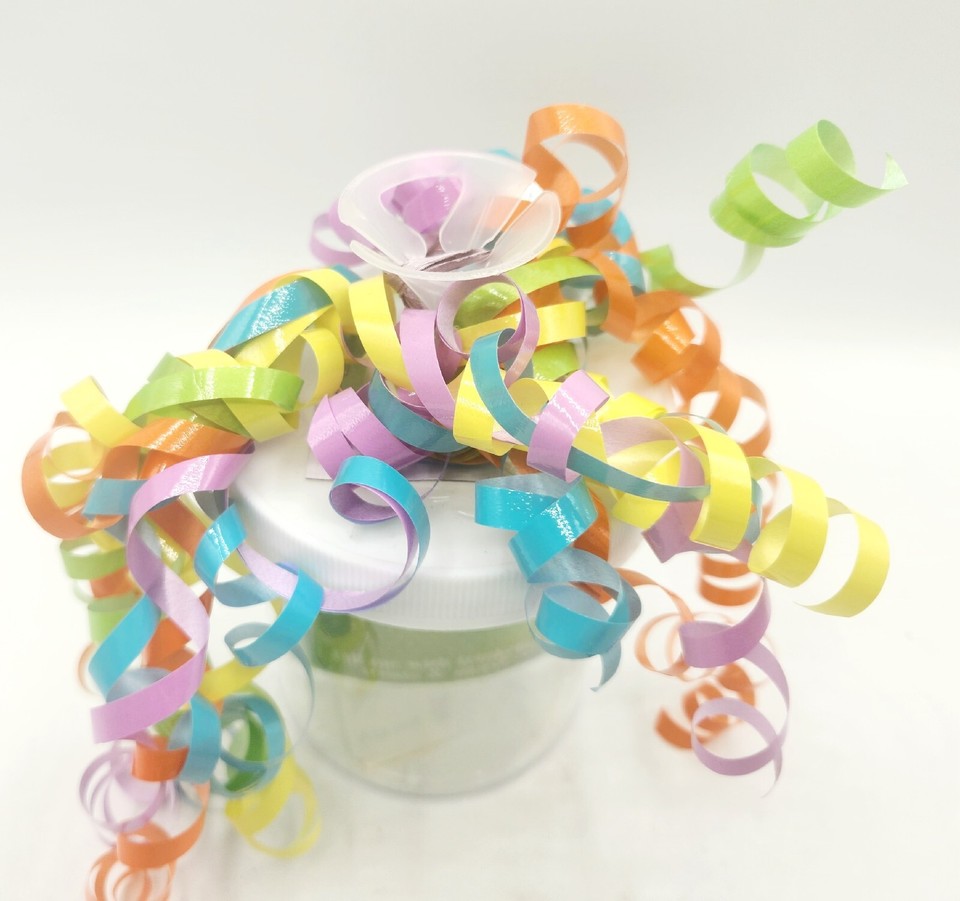 U Fill Em Party Trinket Container w/ Curly Ribbons, Balloon Holder ...