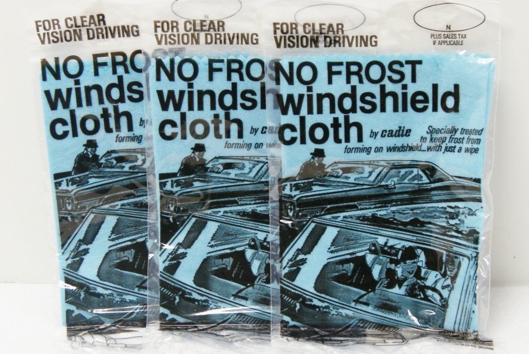 FROST FREE WINDSHIELD CLOTH Made in USA Set of 3 Frost Free Windshields ...