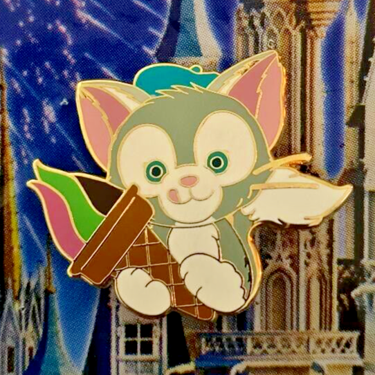 😻 HKDL Gelatoni Ice Cream Pin Hong Kong Green Black Pink Swirls 2017 ...