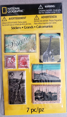 NATIOANL GEOGRAPHIC Puffy Stickers - DISCOVER - 7 pcs | eBay