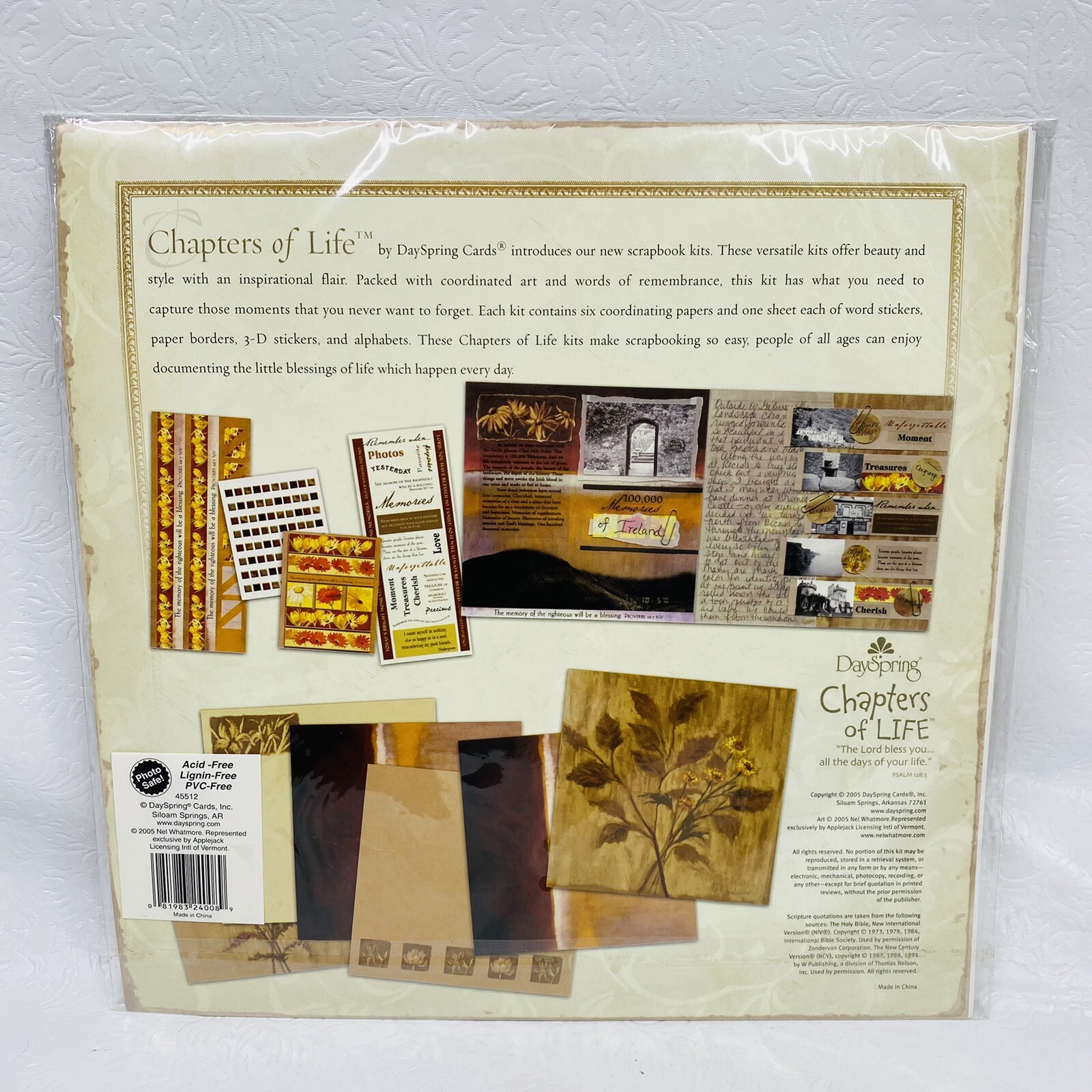 DaySpring Chapters of Life Memories Scrapbooking Kit 12x12 Paper ...
