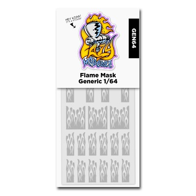 Flame Mask for custom painting 1/64 Hot Wheels, Matchbox etc | eBay ...