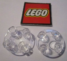 Lego 20x Genuine Clear Transparent 2x2 Slide Shoe Round Plate 4278412 ...