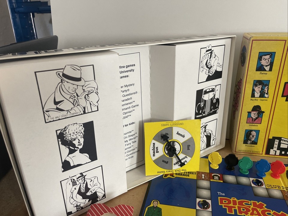 University Games Walt Disney Vintage 1990 The Dick Tracy Board Game ...
