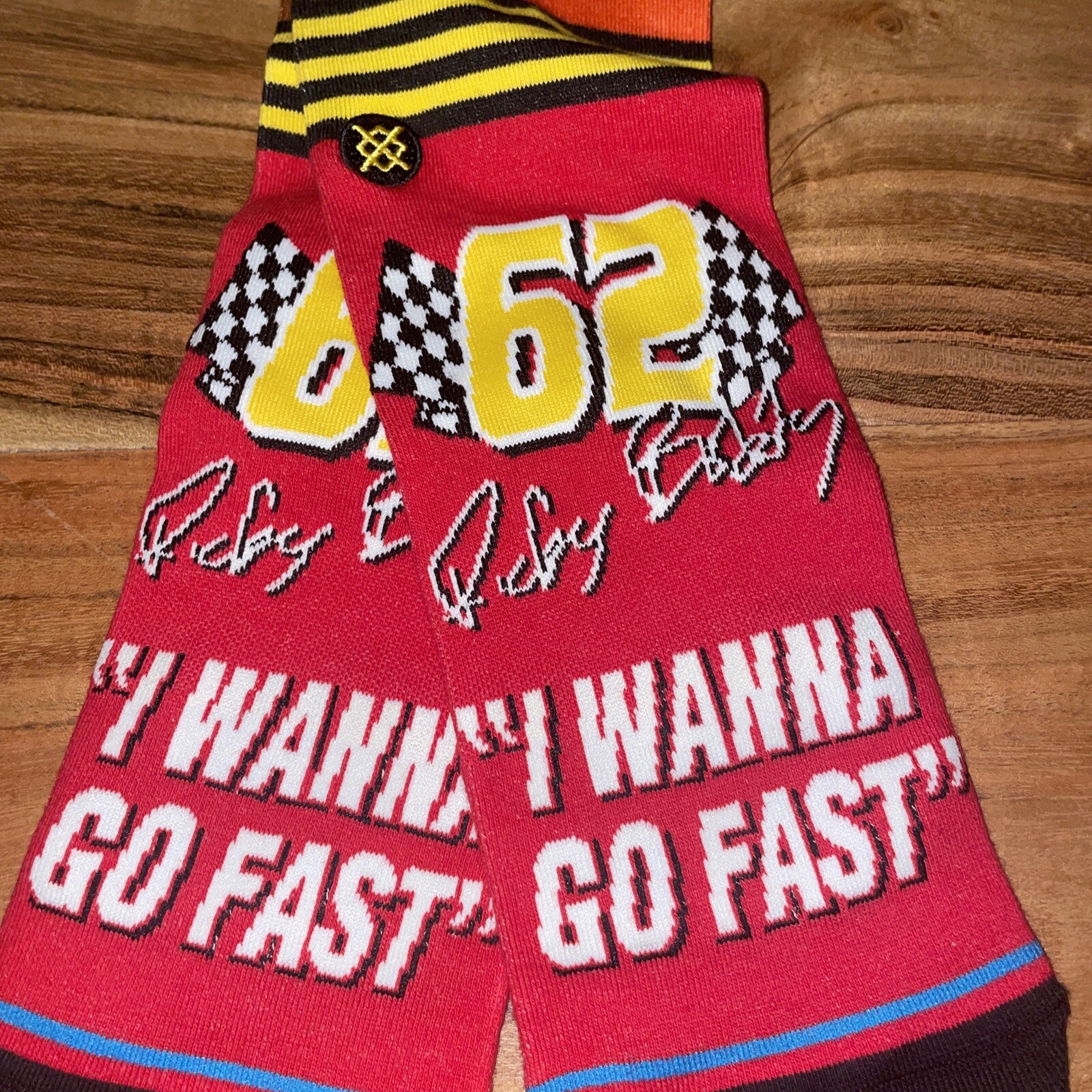 STANCE TALLADEGA NIGHTS I WANNA GO FAST! RICKY BOBBY SOCKS L, LARGE CAR ...