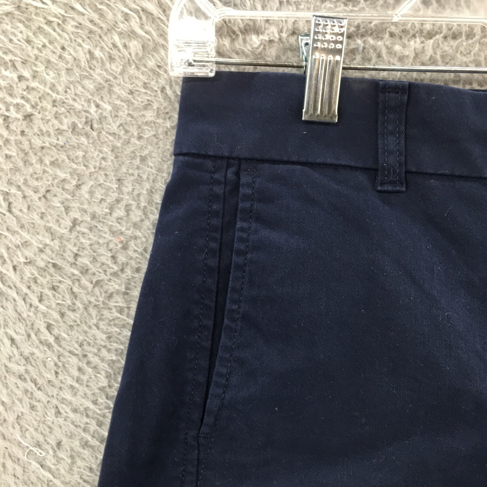 J Crew Shorts Womens 6 (Actual 31x5) Blue Flat Front Slash Pockets Zip ...